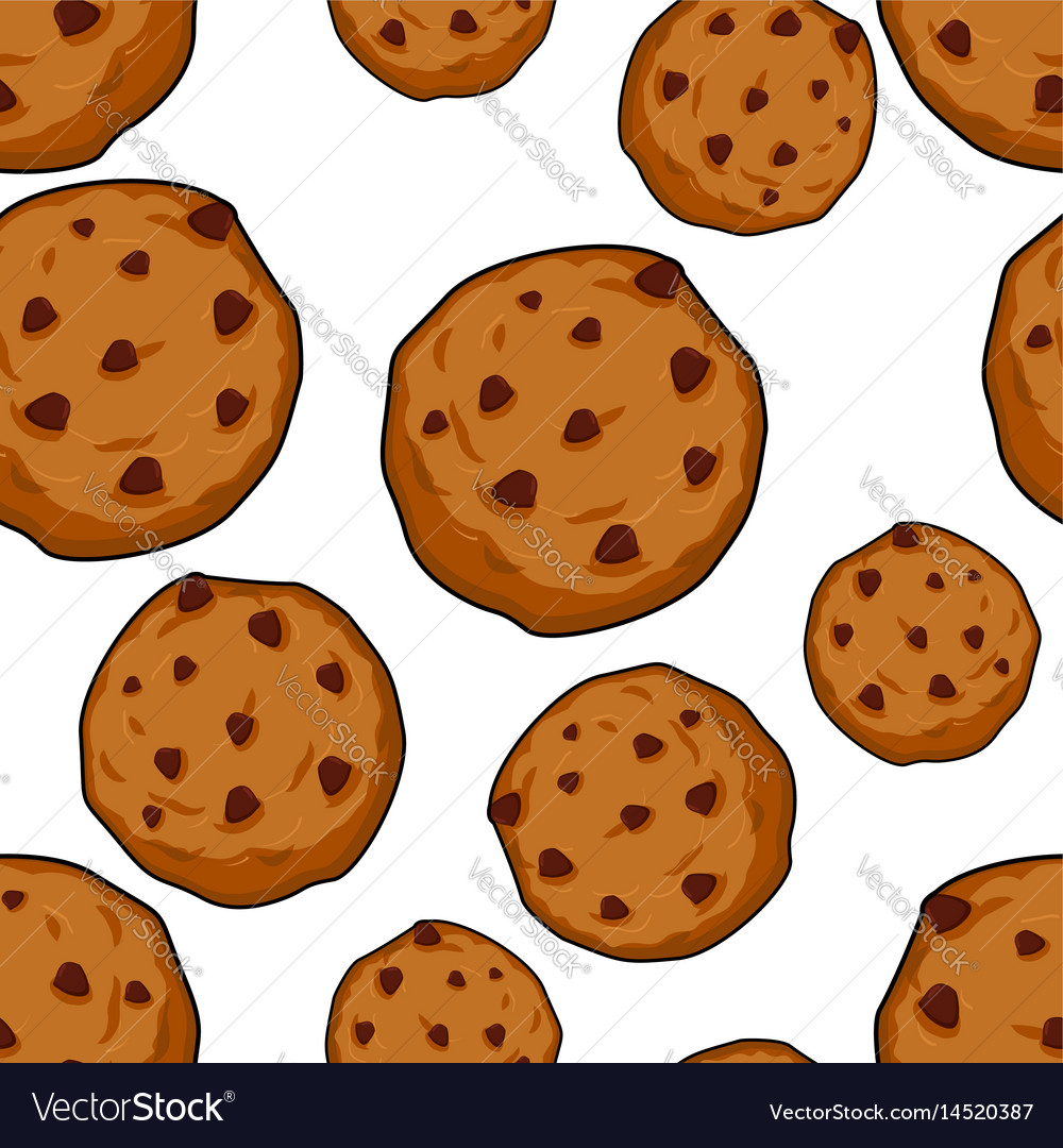 Cookies seamless pattern pastry background food Vector Image Cookies seamless pattern pastry background food Vector Image