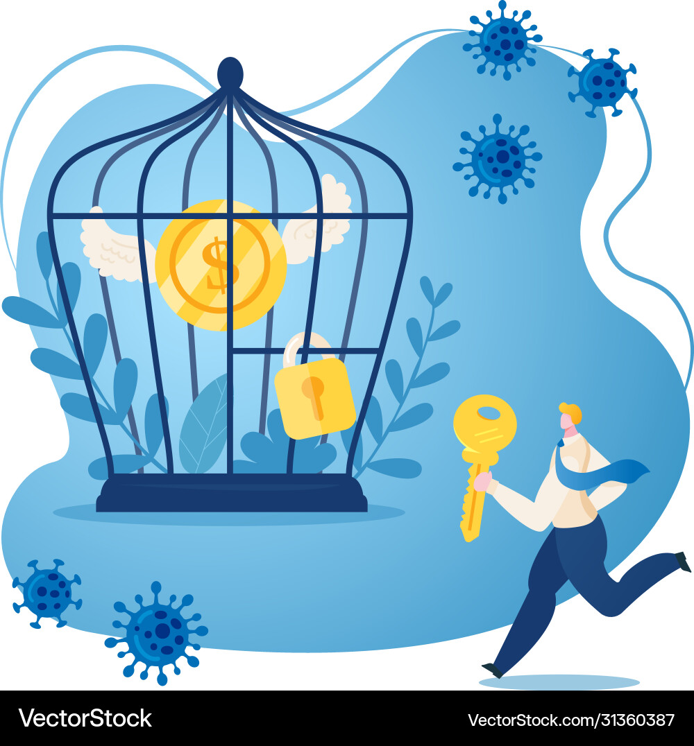 Flat reopen business after 2019-ncov lockdown Vector Image