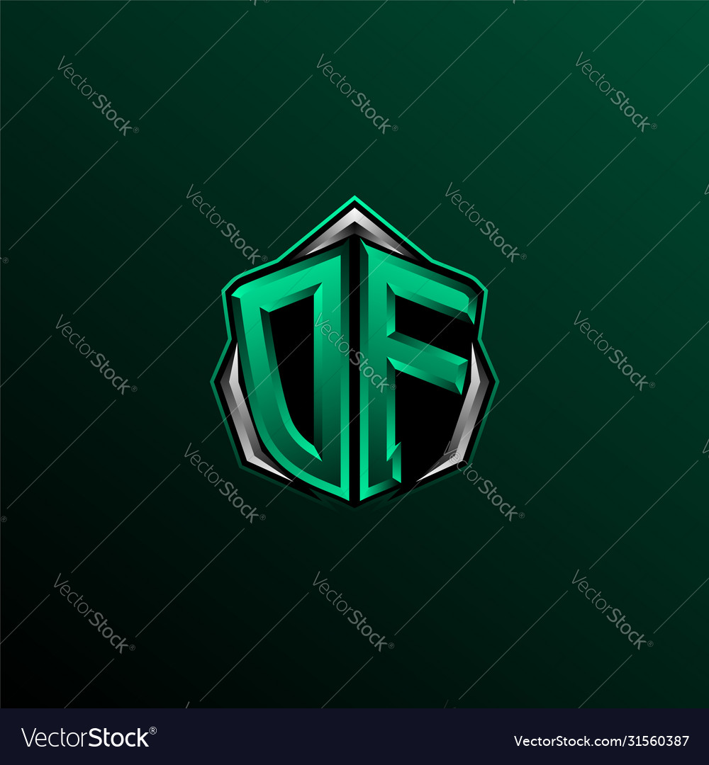 Initial df logo design initial logo design Vector Image