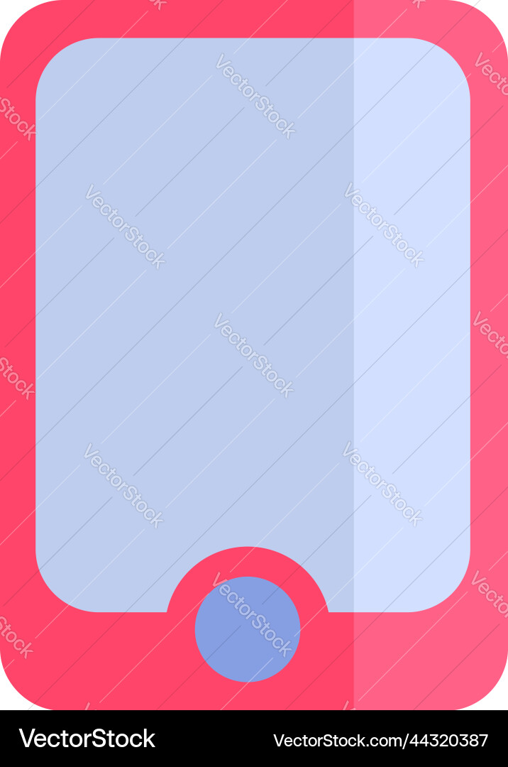 Pink art phone on a white background Royalty Free Vector