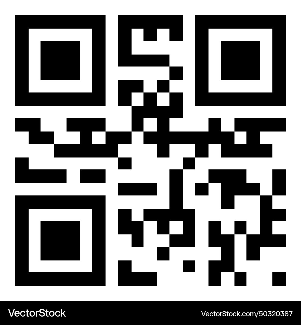 Qr code flat icon isolated on white background Vector Image