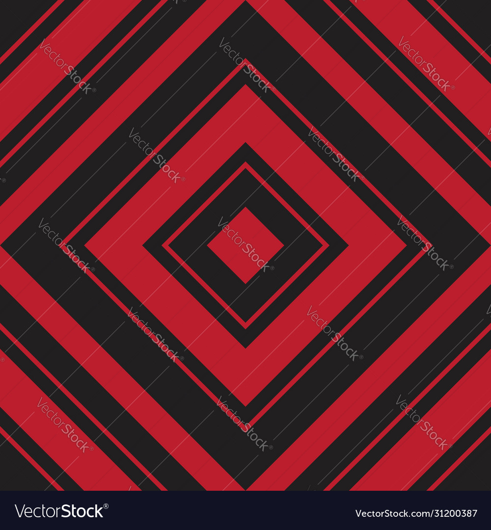 Red argyle diagonal stripes seamless pattern Vector Image
