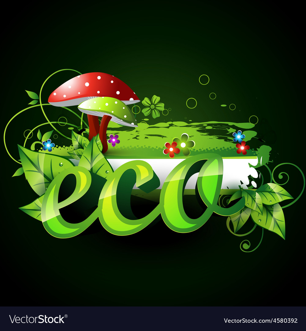 Eco background Royalty Free Vector Image - VectorStock