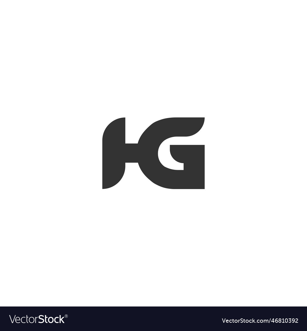 Hg company initial letters monogram Royalty Free Vector Hg company initial letters monogram Royalty Free Vector
