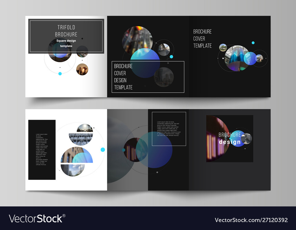 Layout square format covers design Royalty Free Vector Image