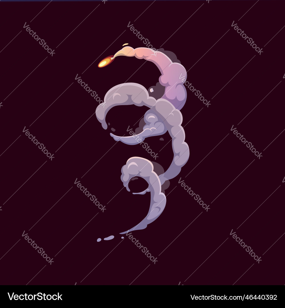 Rocket smoke trail jet plane fire steam contrail Vector Image