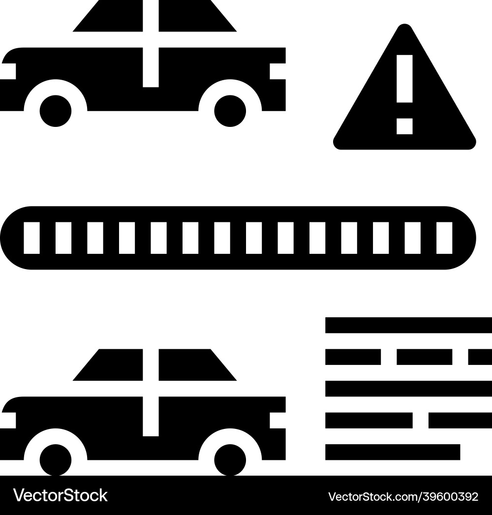 Vin cloning fraud glyph icon Royalty Free Vector Image