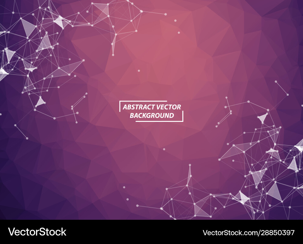 Abstract geometric dark purple polygonal Vector Image