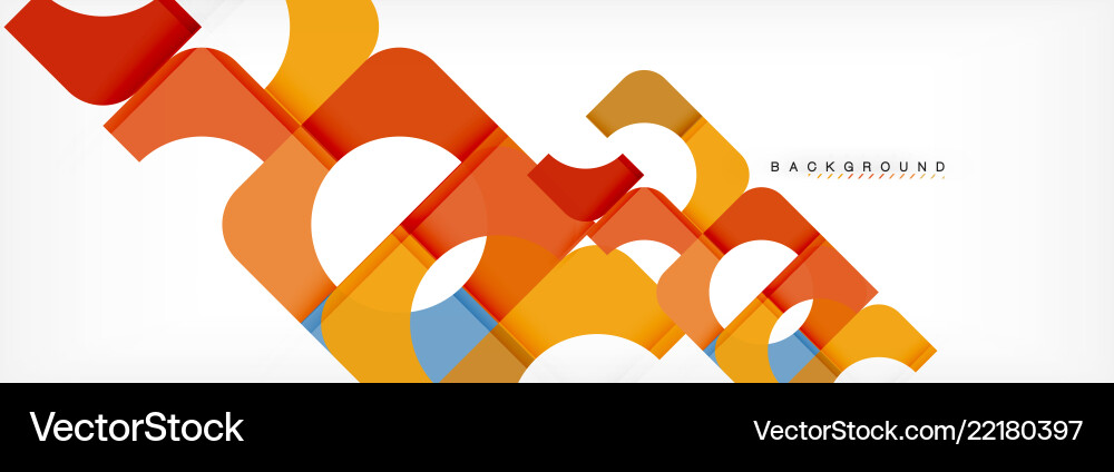 Color square shapes geometric modern abstract Vector Image