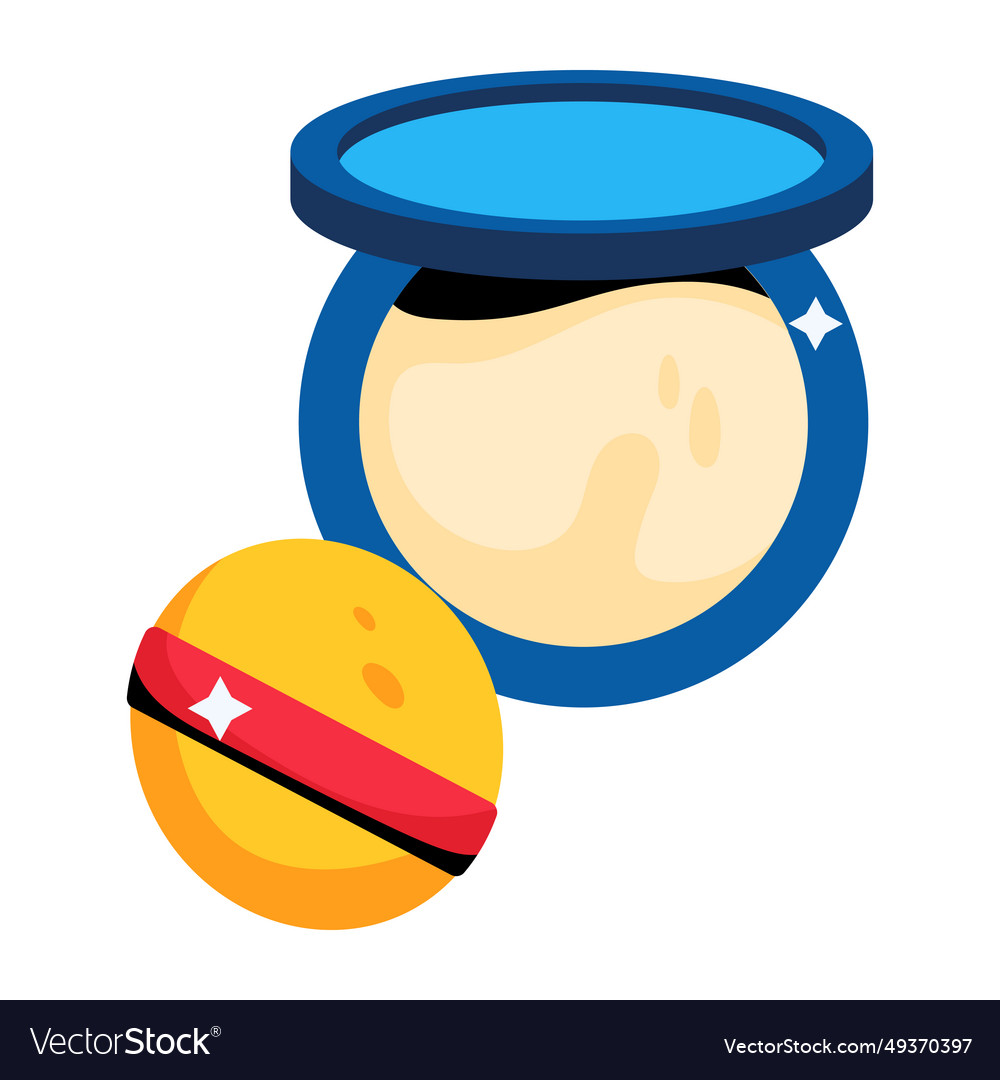 Compact powder Royalty Free Vector Image - VectorStock
