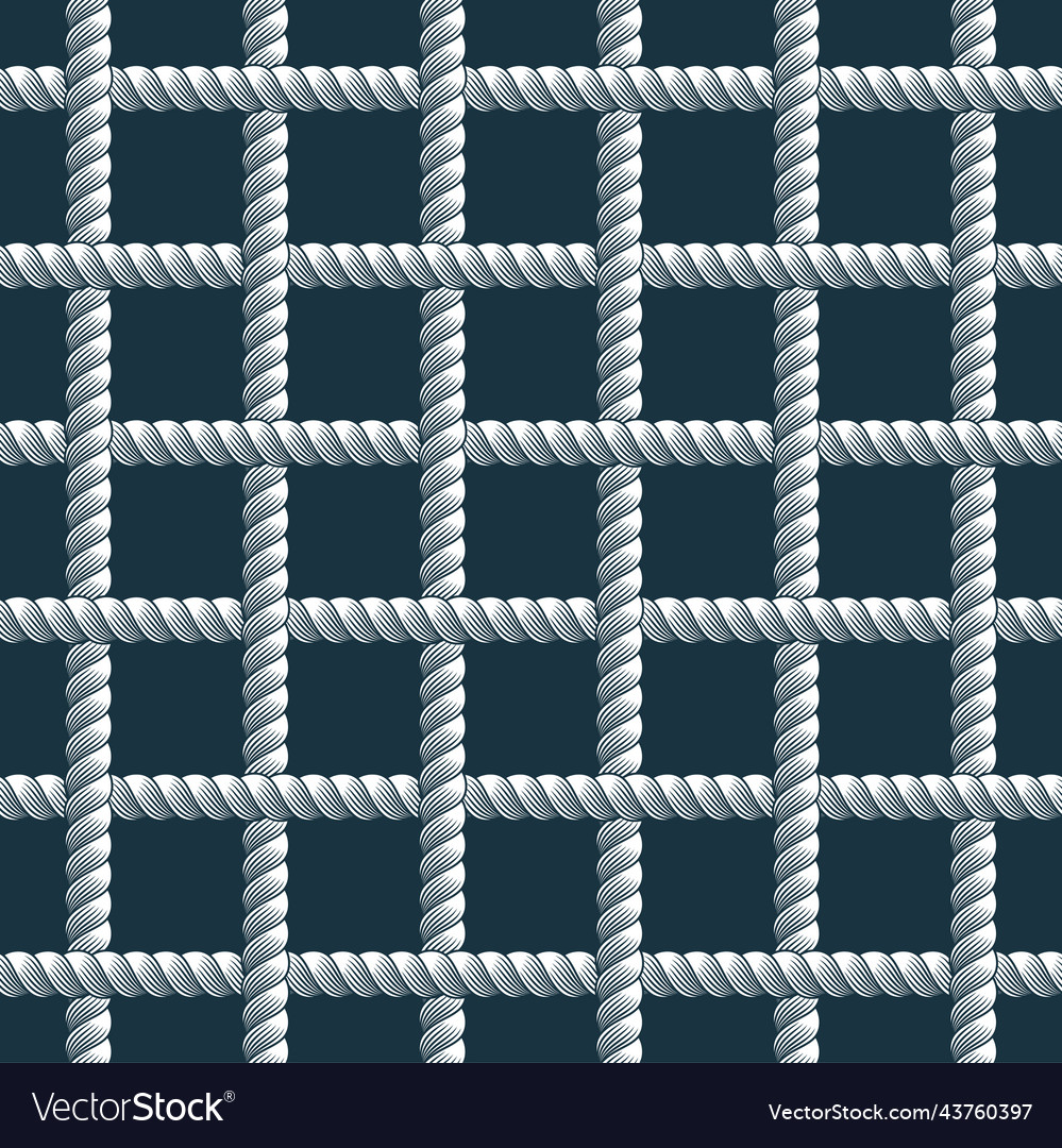 Rope seamless pattern trendy wallpaper background Vector Image