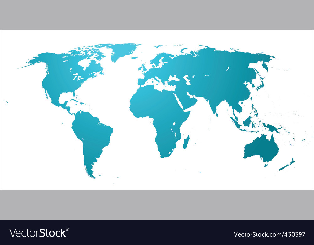 World map Royalty Free Vector Image - VectorStock
