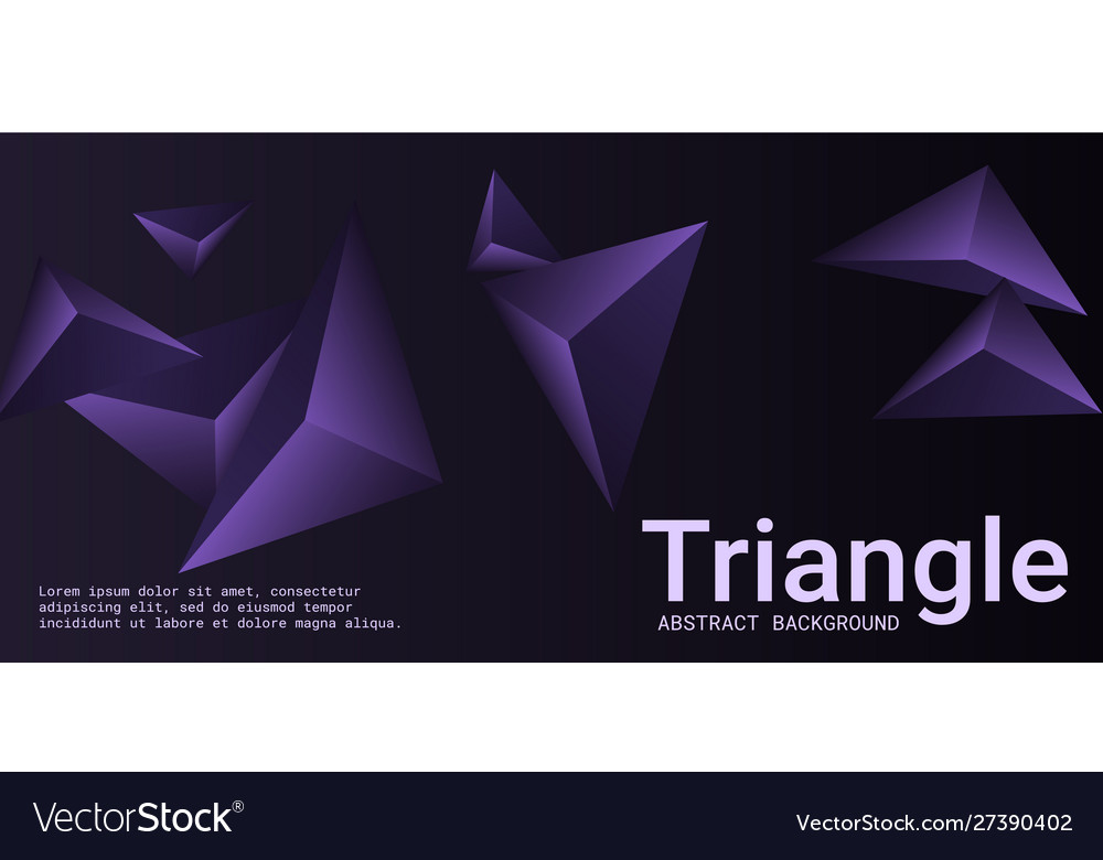 Abstract composition triangle Royalty Free Vector Image