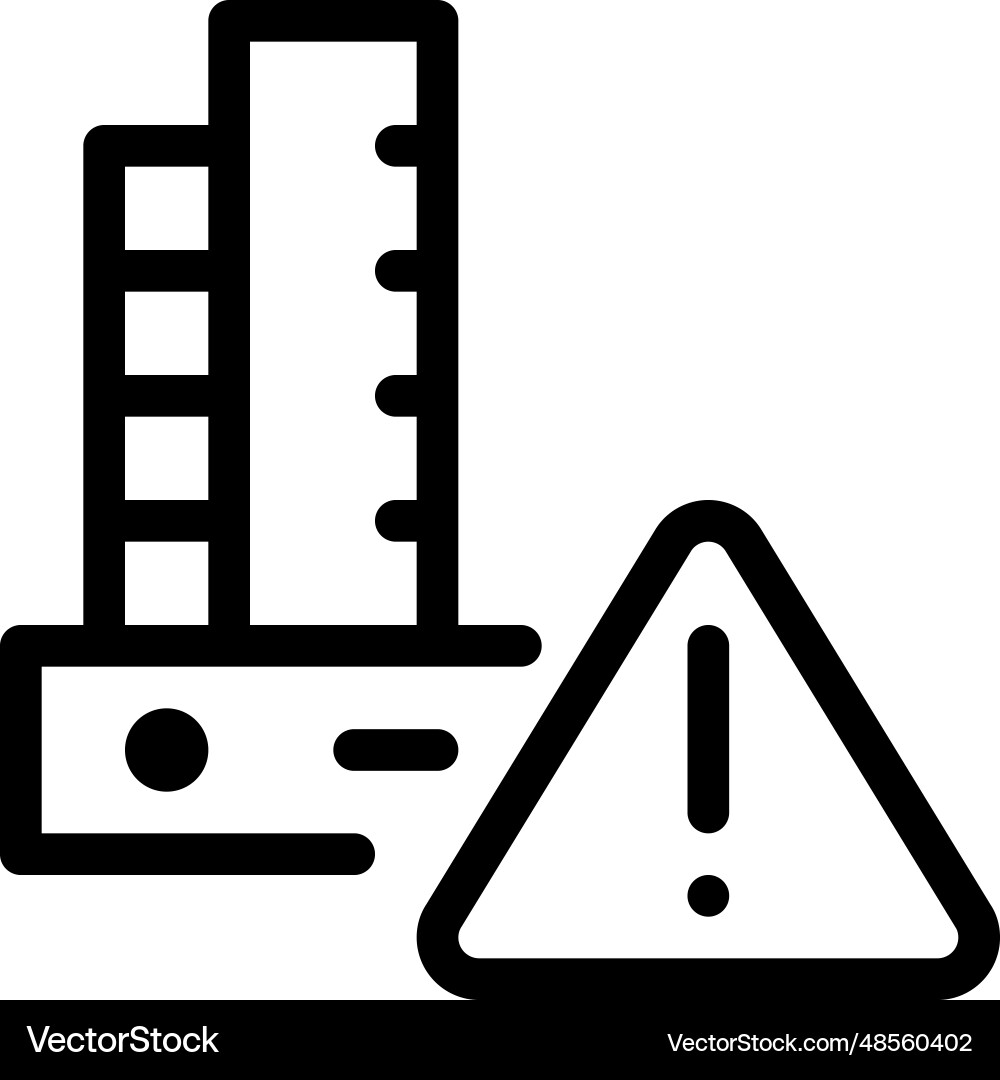 Alert indication in building facility for safety Vector Image