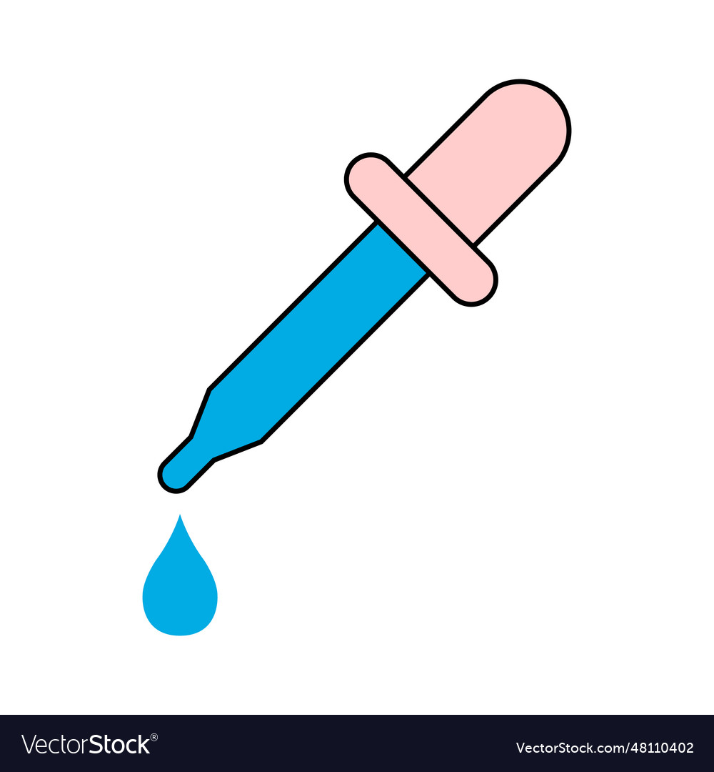 Dropper liquid icon medicine health tool web Vector Image Dropper liquid icon medicine health tool web Vector Image