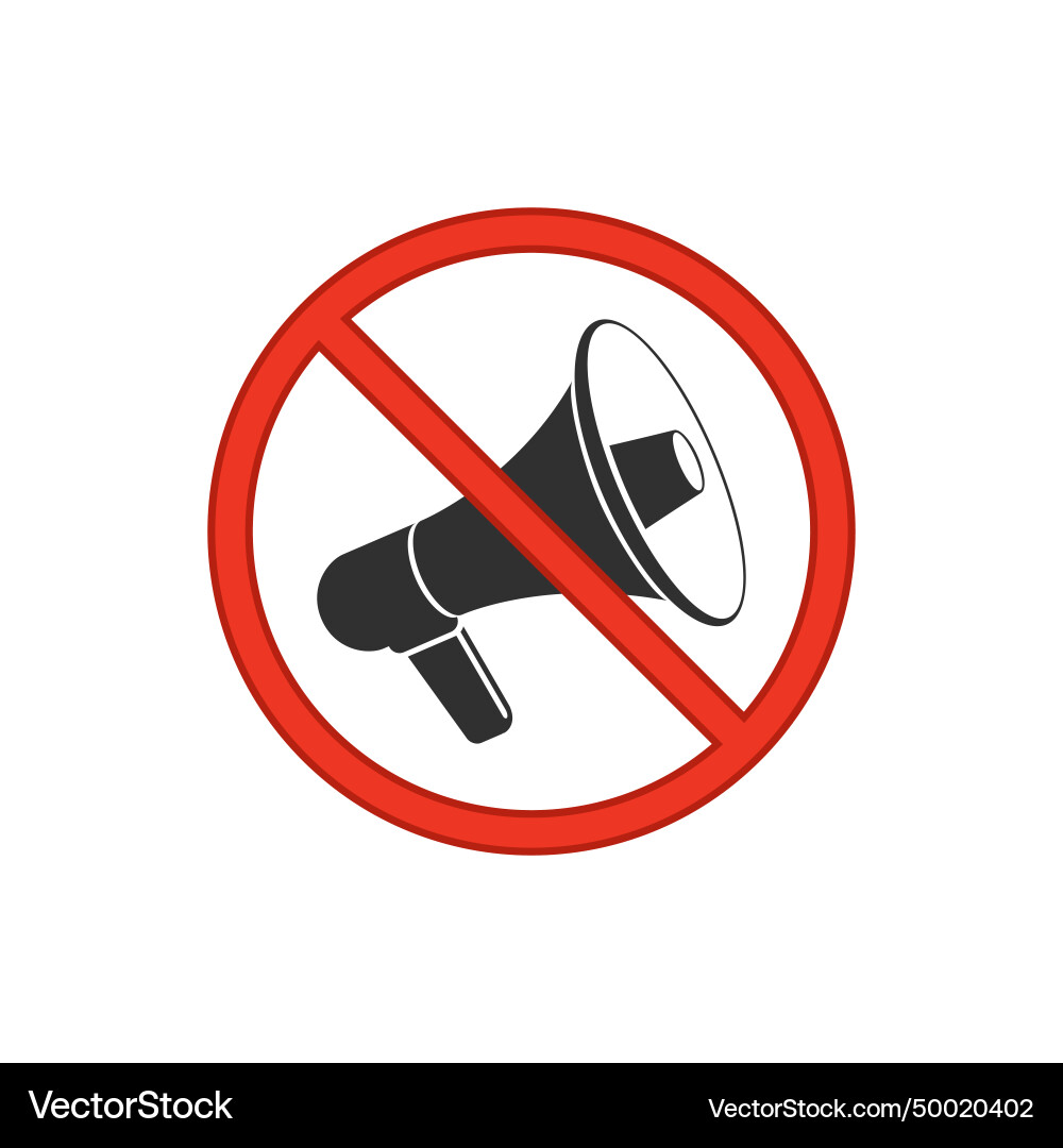 No sound sign volume off symbol Royalty Free Vector Image