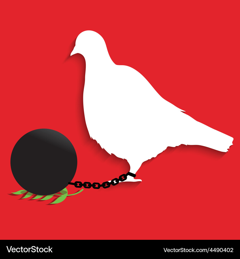 Pigeon of peace Royalty Free Vector Image - VectorStock