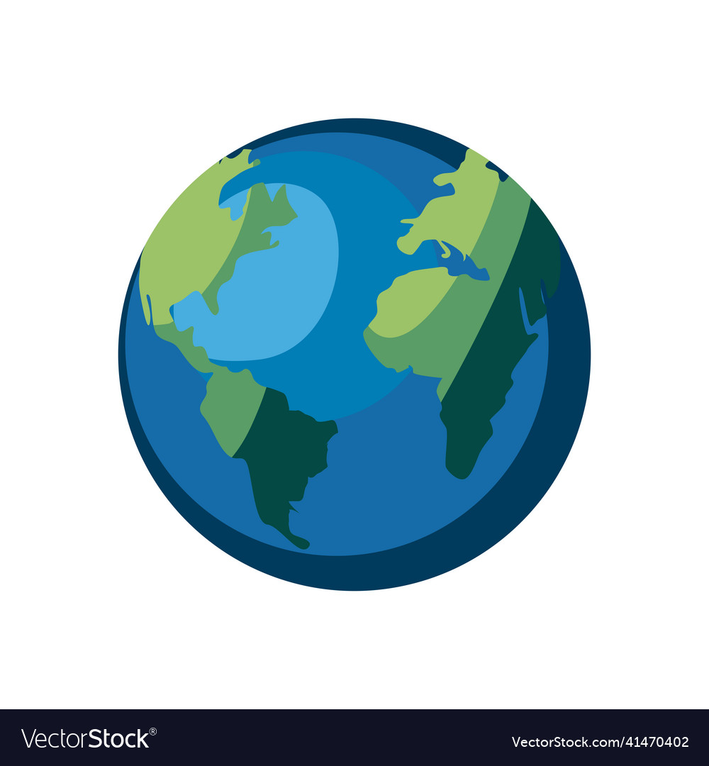 Planet earth Royalty Free Vector Image - VectorStock