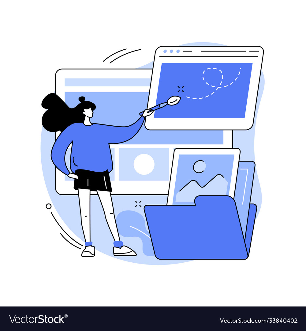 Web design abstract concept Royalty Free Vector Image