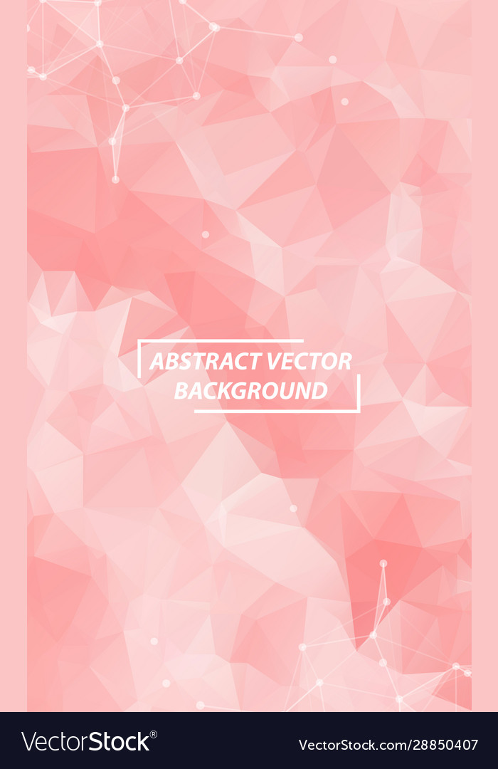 Abstract pink geometric polygonal background Vector Image