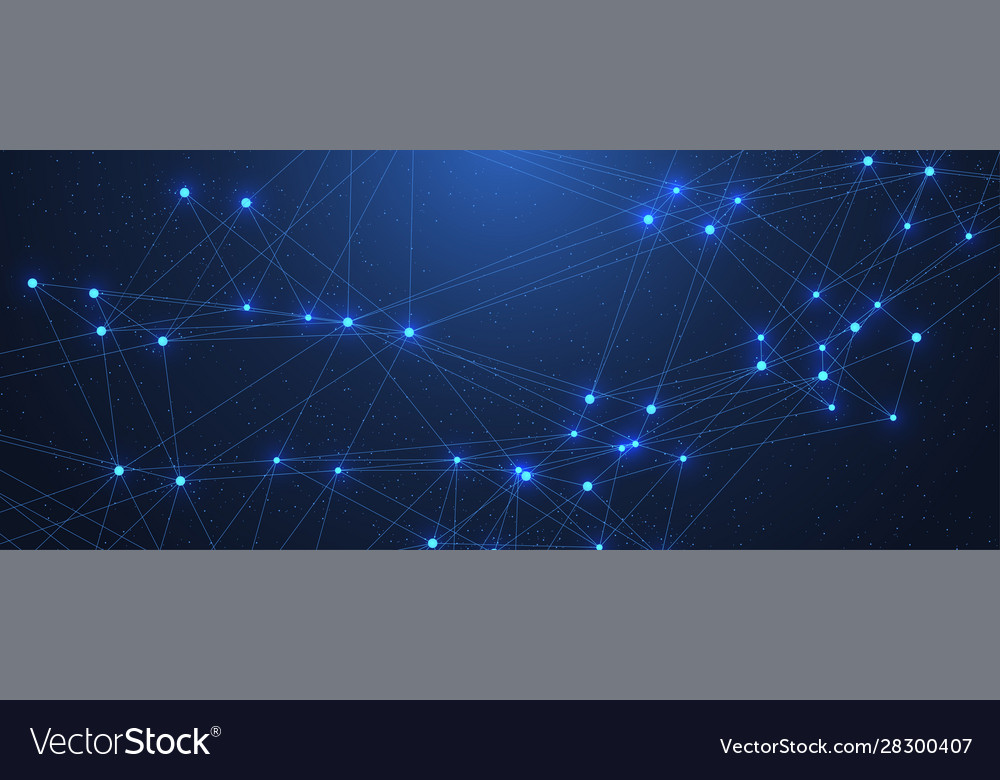 Abstract plexus background with connected lines Vector Image