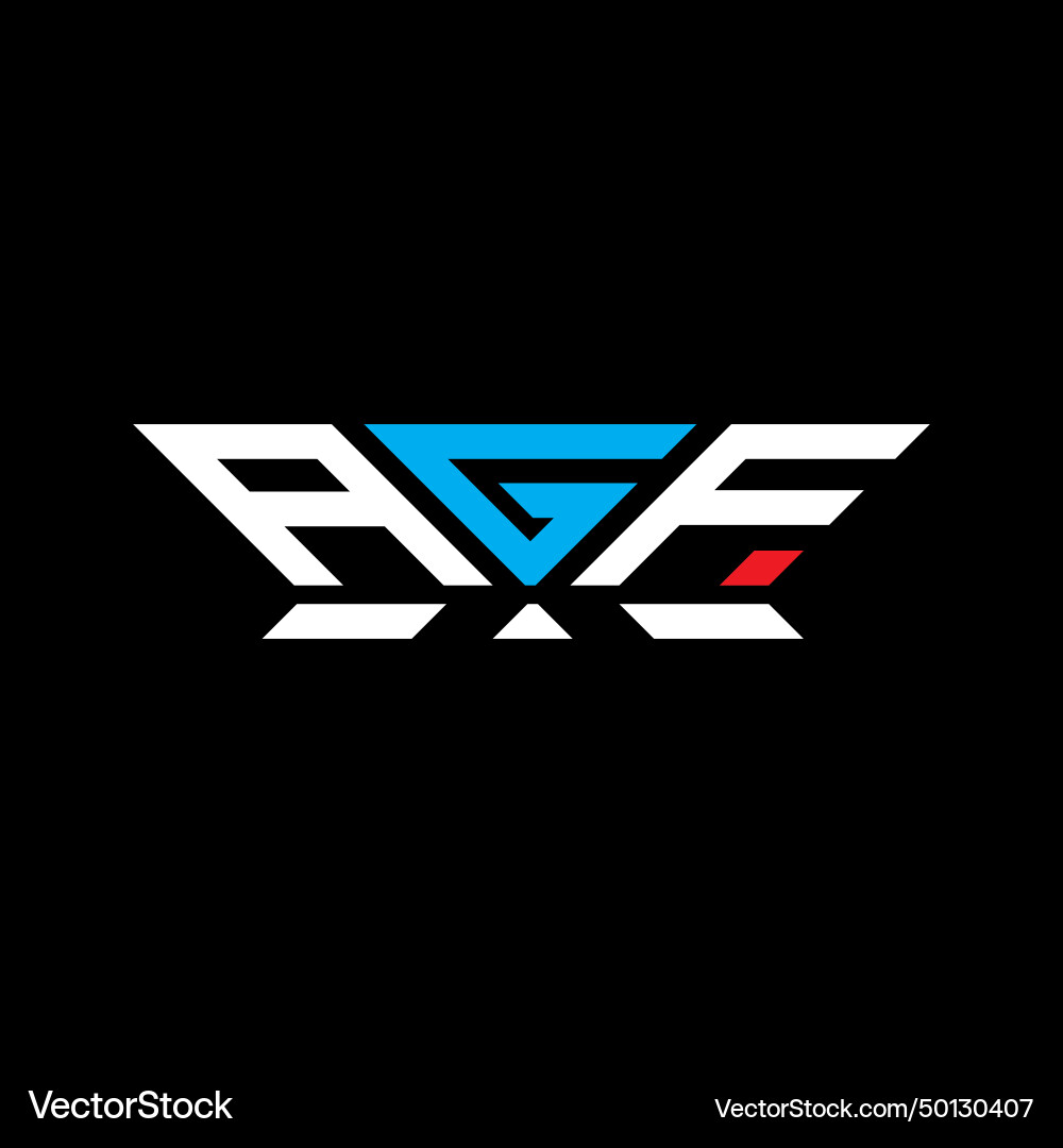 Agf letter logo design simple and modern Vector Image