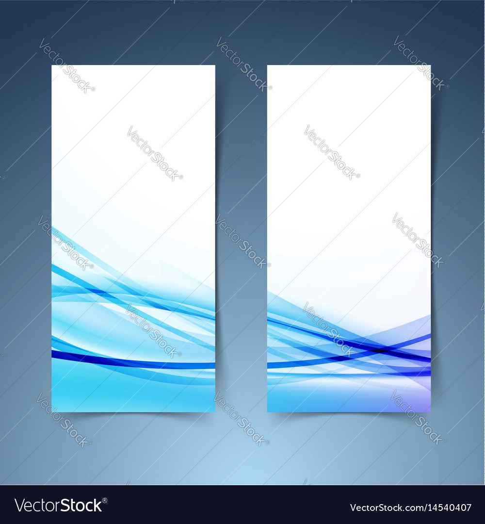 Bright modern vertical banner set layout Vector Image