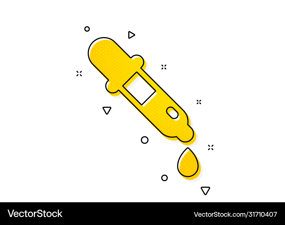 Chemistry pipette icon laboratory sign analysis Vector Image