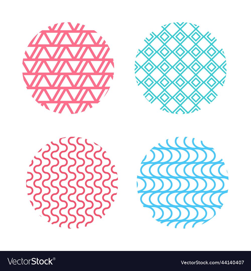 Circle line background pattern for the design Vector Image