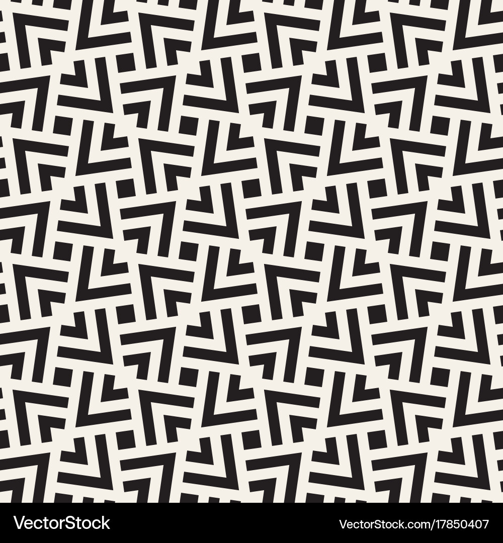 Geometric ornament with striped rhombuses Vector Image