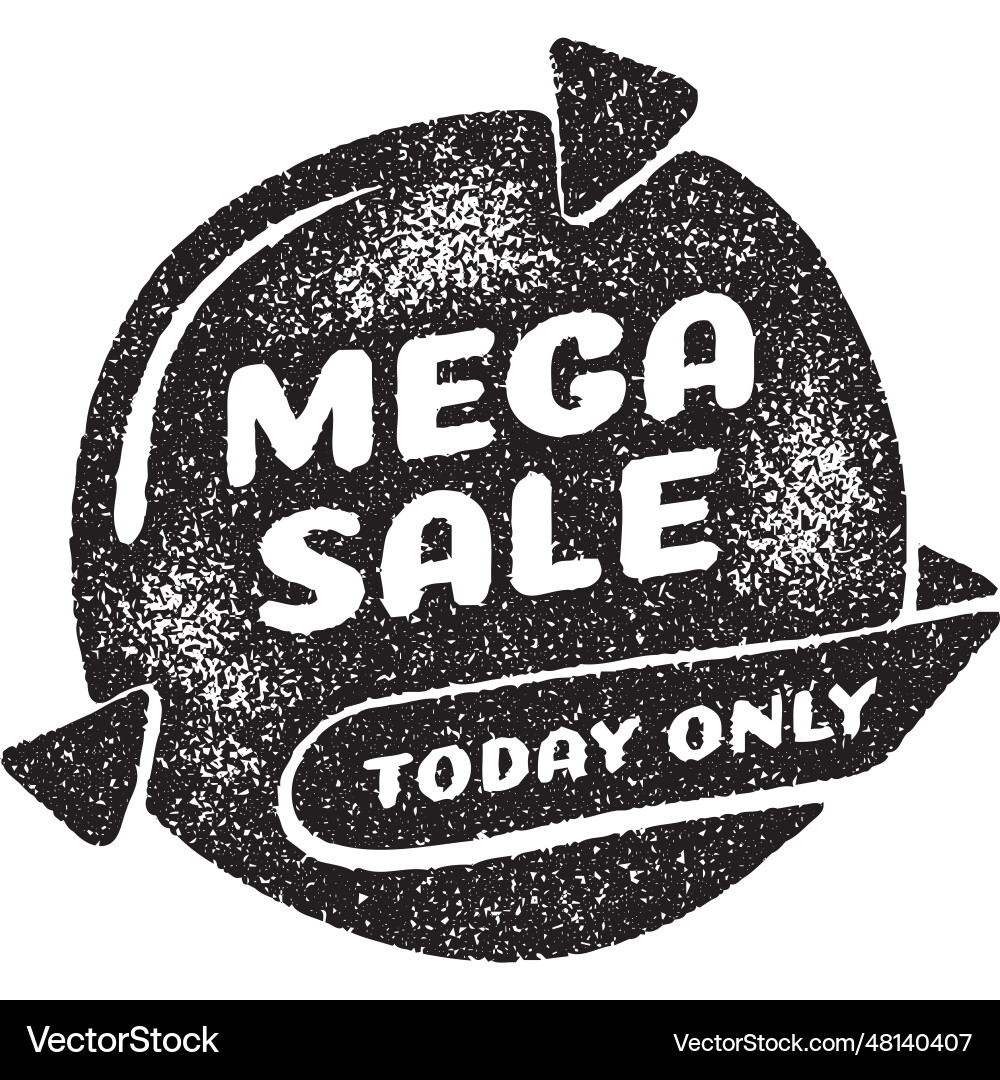 Monochrome sales stickers set Royalty Free Vector Image