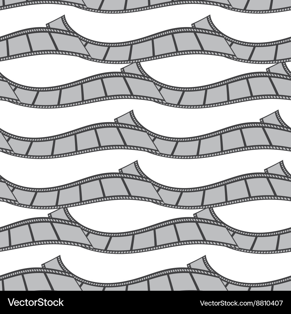 Seamless pattern of abstract film strips Vector Image