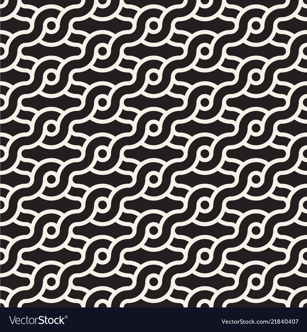 Seamless rounded interlacing lines pattern modern Vector Image Seamless rounded interlacing lines pattern modern Vector Image