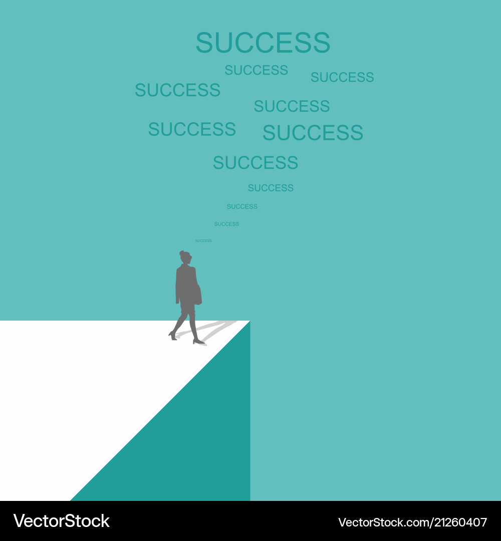 Women business success Royalty Free Vector Image