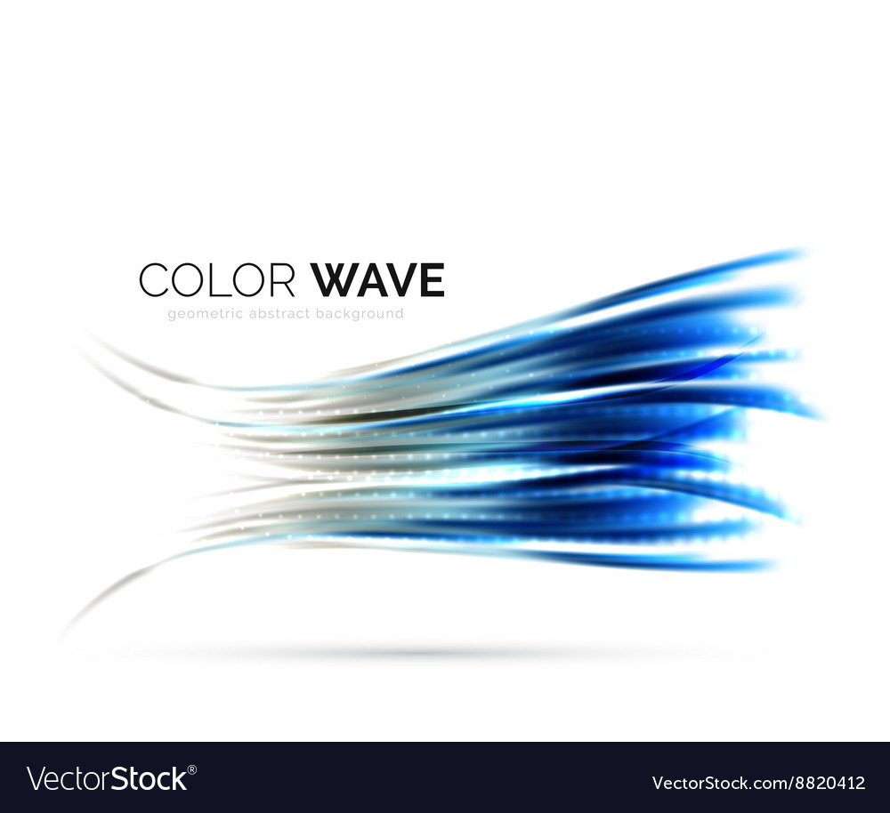 Abstract color wave design element Royalty Free Vector Image