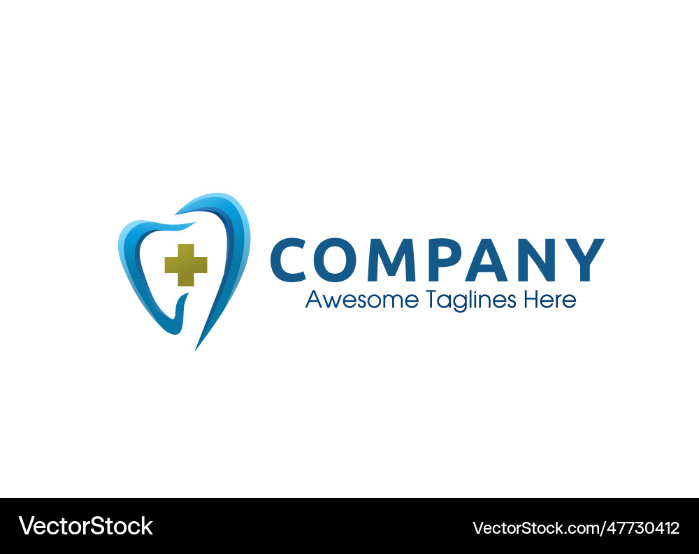 Dental clinic logo Royalty Free Vector Image - VectorStock