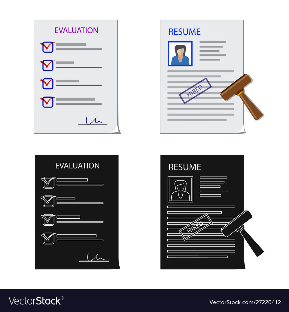 Form and document icon set Royalty Free Vector Image
