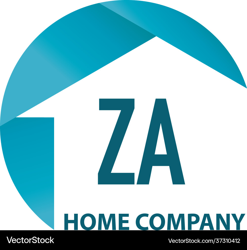 Initial letter za home or property logo design Vector Image