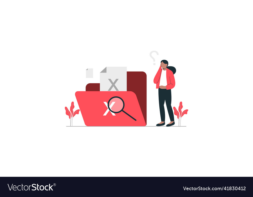 No data empty data concept Royalty Free Vector Image