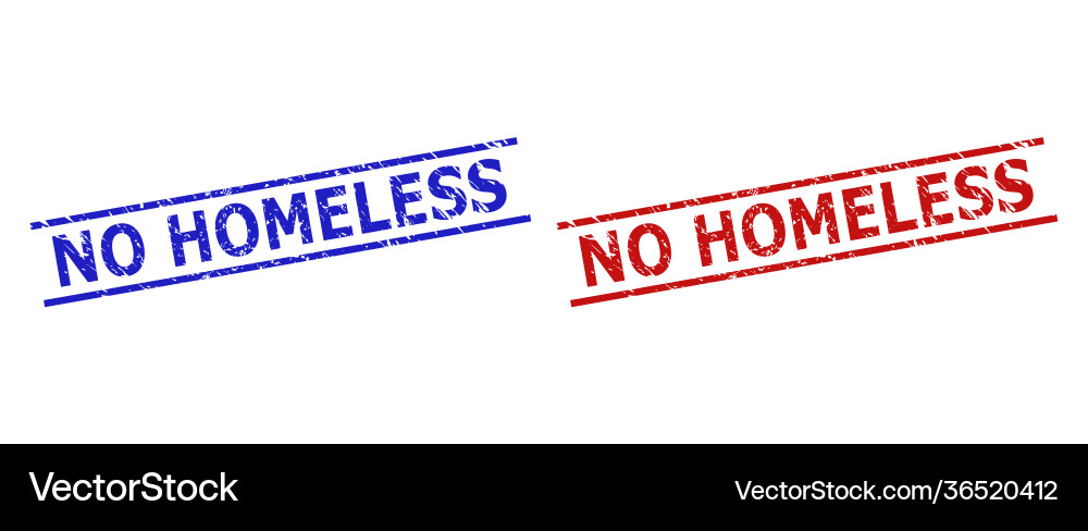 No homeless stamps with corroded surface Vector Image