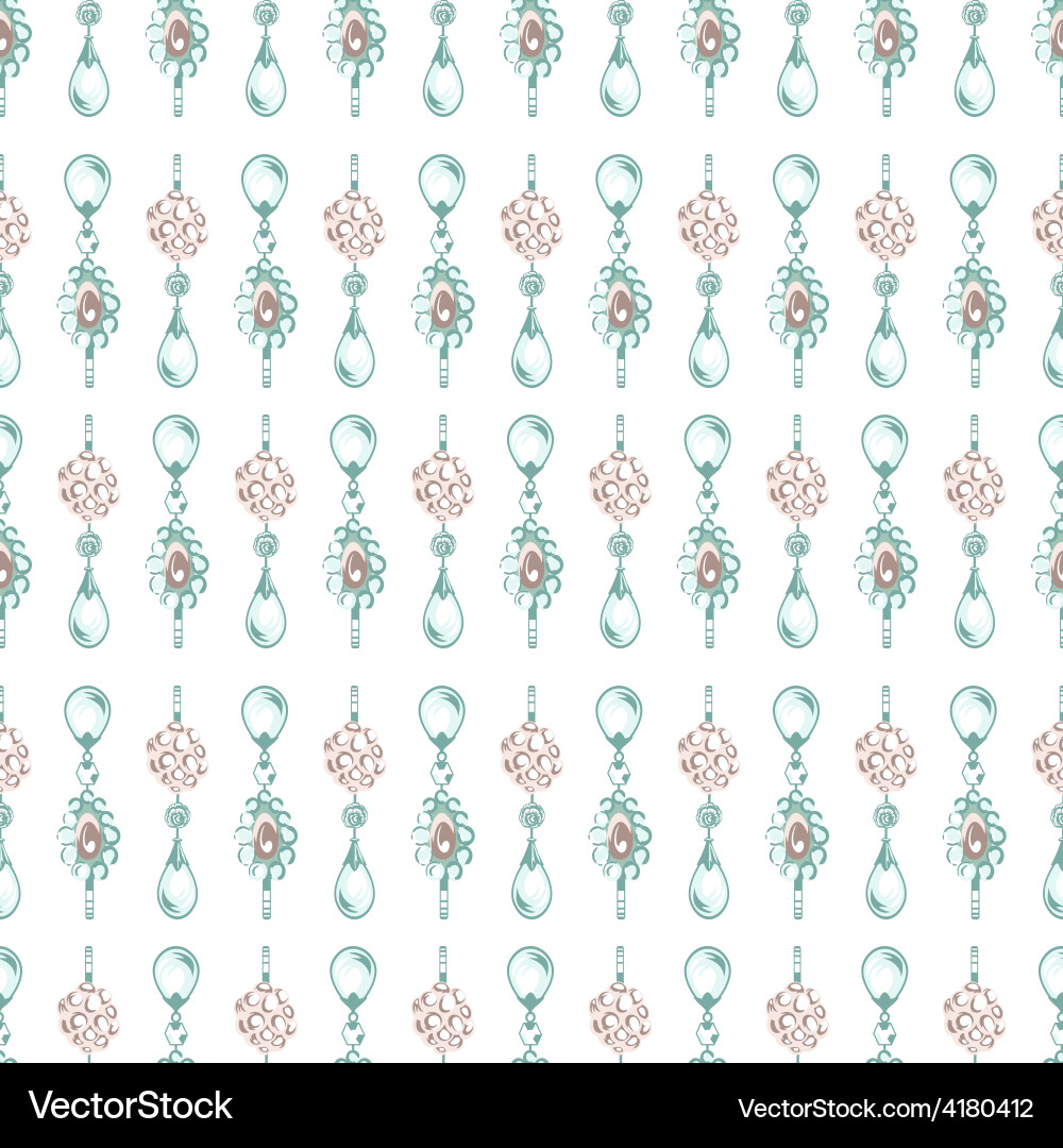 Seamless pattern of jewels Royalty Free Vector Image