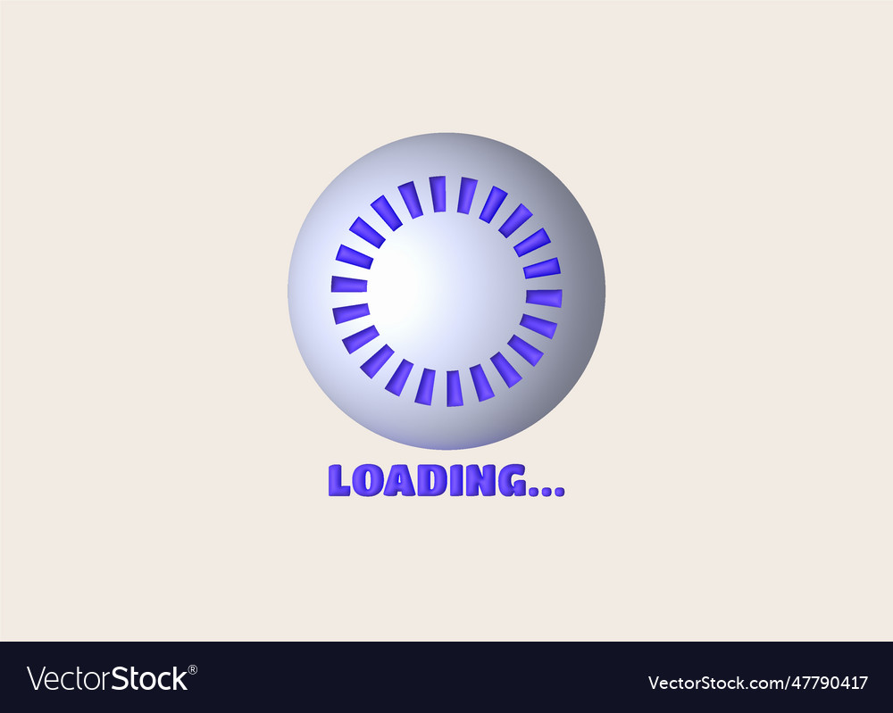 Loading bar and progress visualization Royalty Free Vector