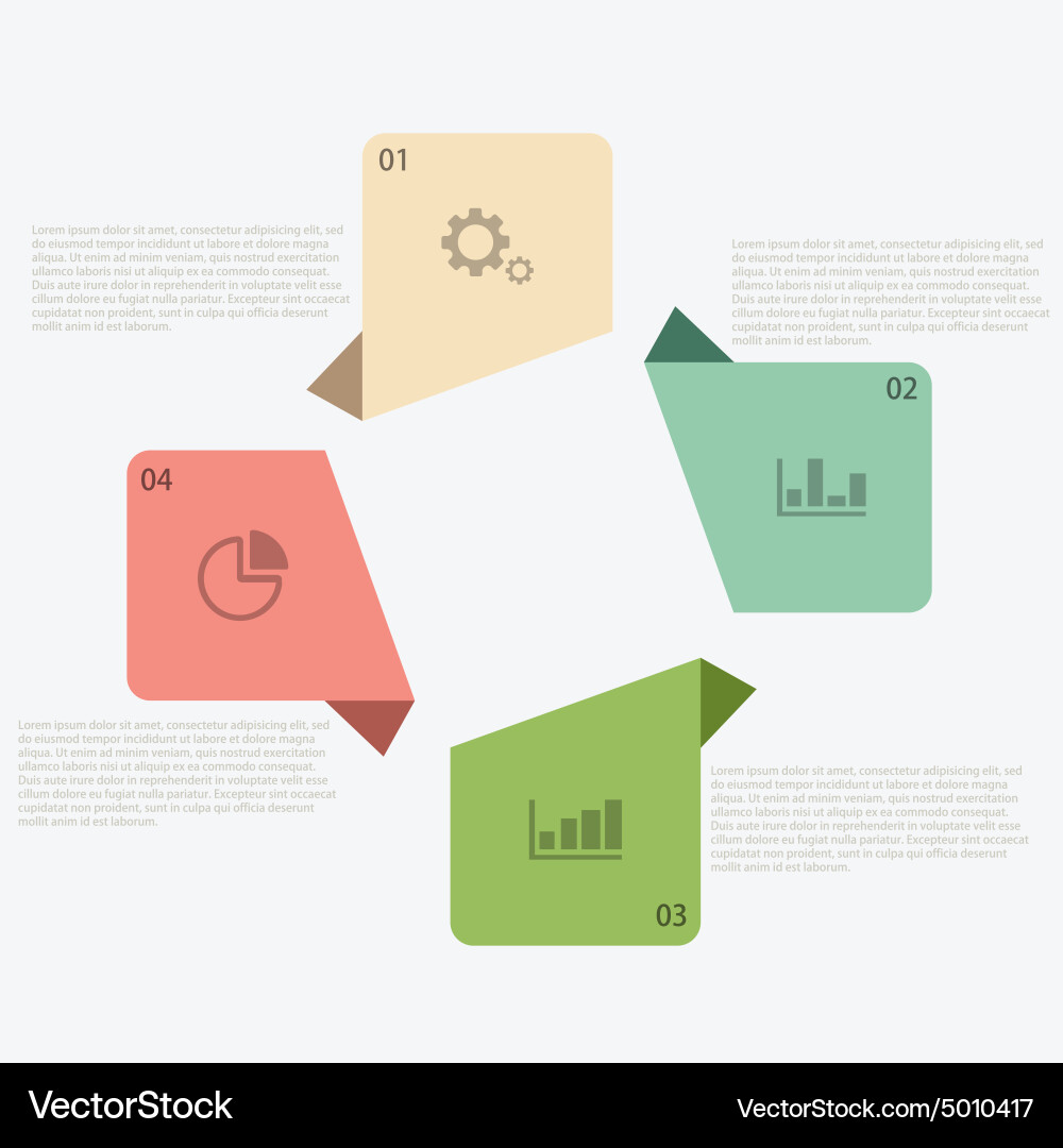 Modern infographic background Royalty Free Vector Image