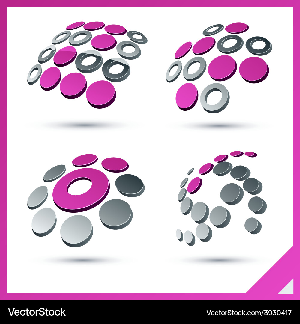 Pink company signs Royalty Free Vector Image - VectorStock