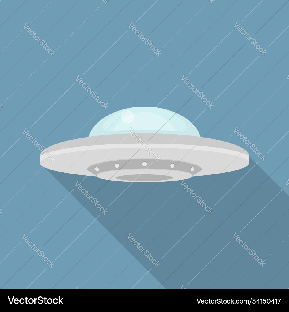 Ufo - alien spaceship isolated on background Vector Image