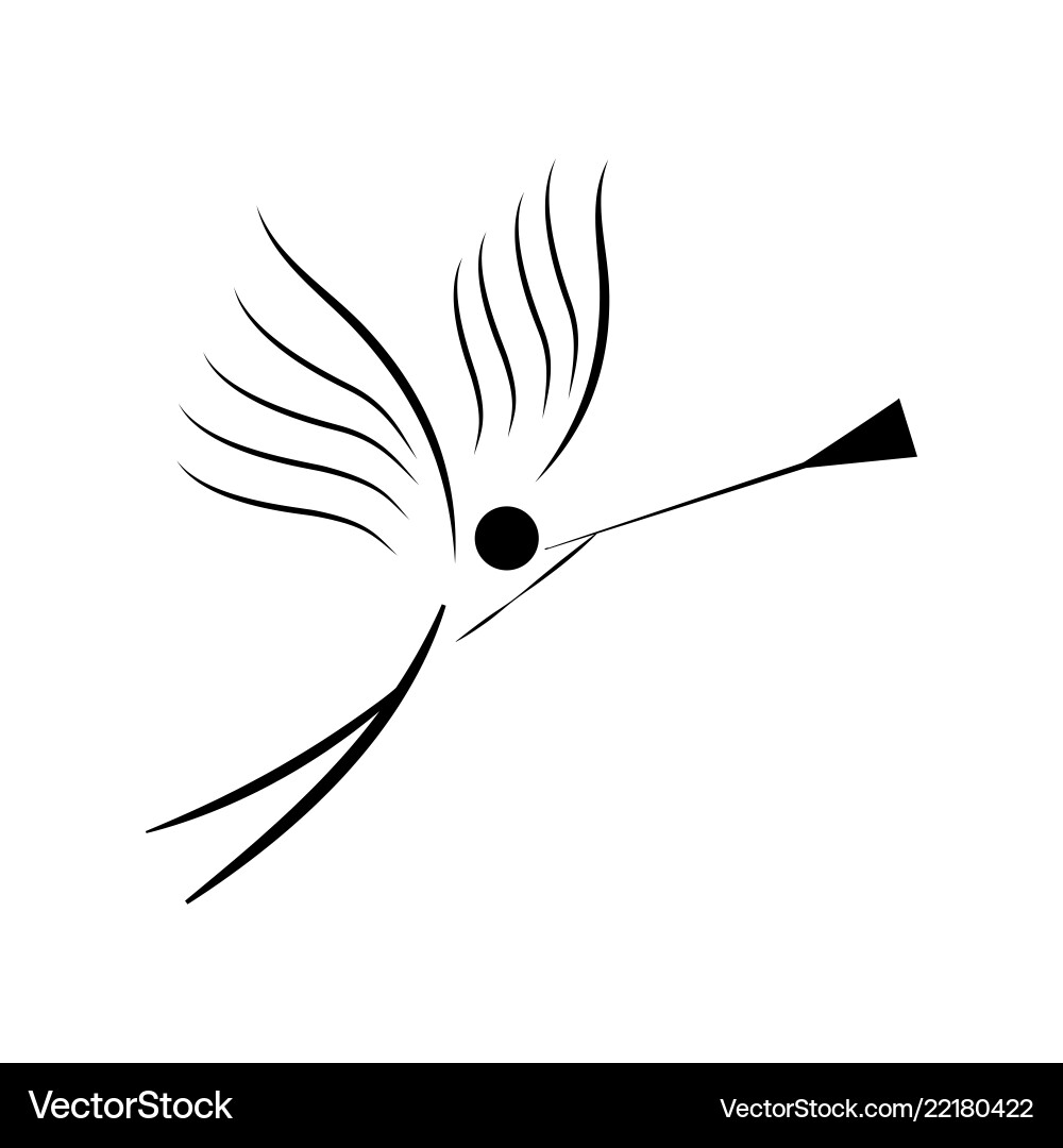 Angels abstract silhouette biblical personage Vector Image
