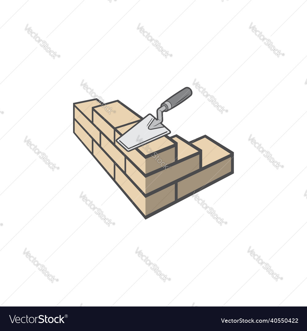 Bricklayer Royalty Free Vector Image - VectorStock