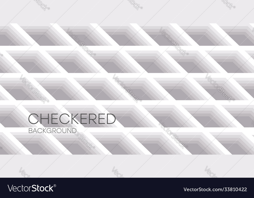 Checkered background in angular perspective Vector Image