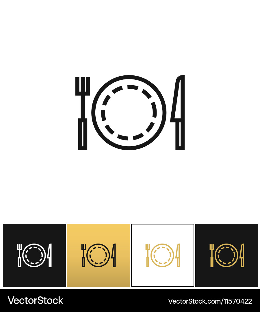 Food or luncheon icon Royalty Free Vector Image