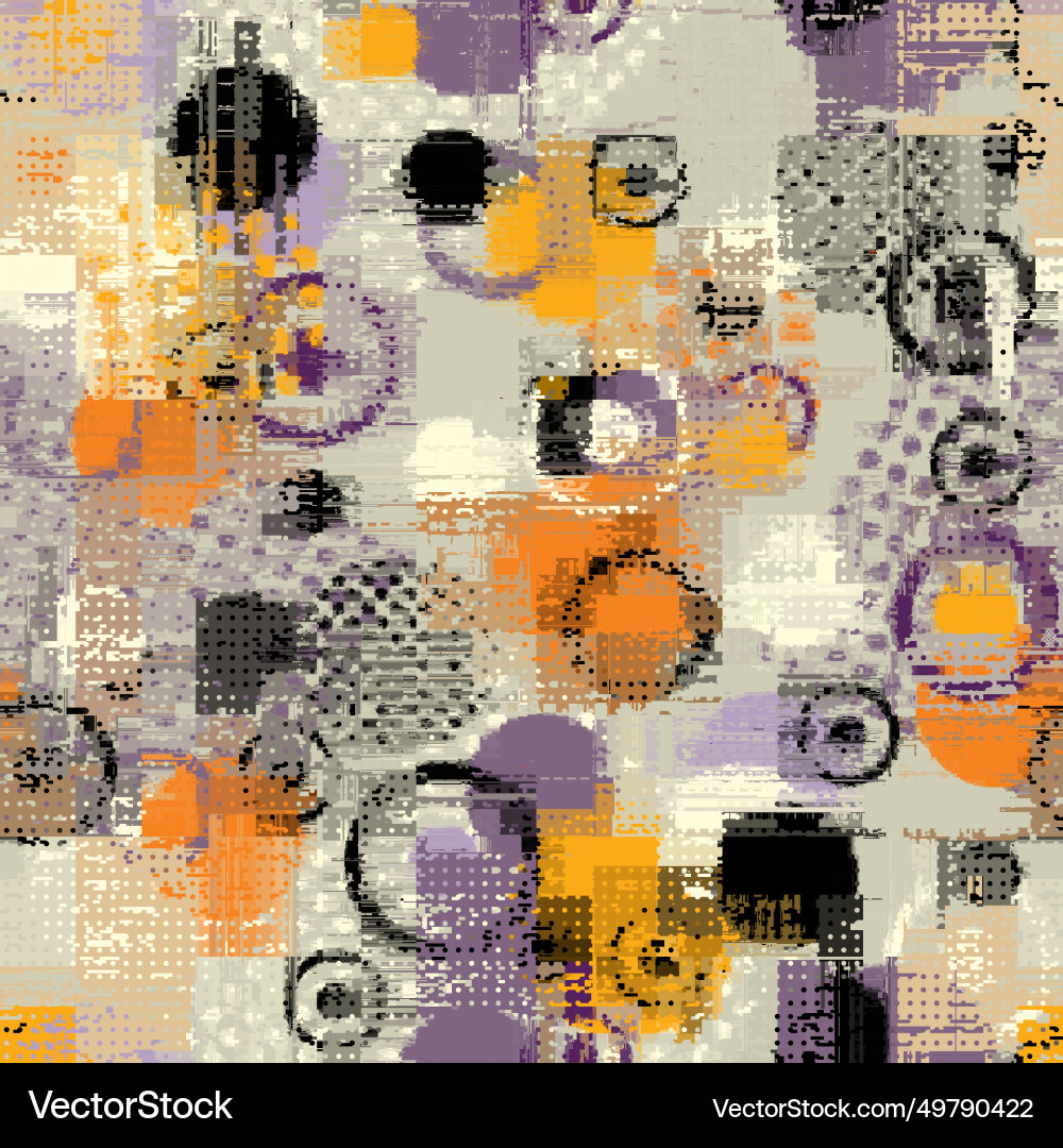 Image with imitation of grunge datamoshing Vector Image